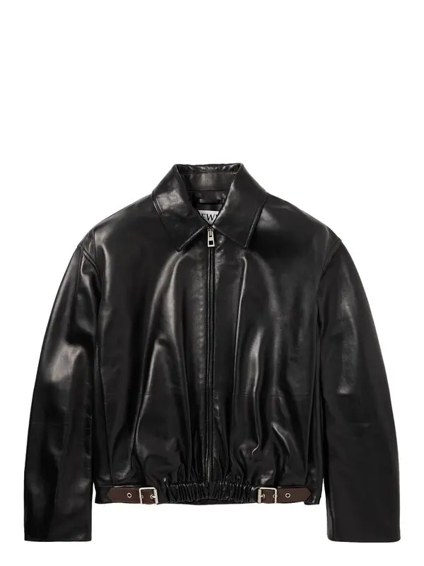 Loewe Leather Jacket - Black