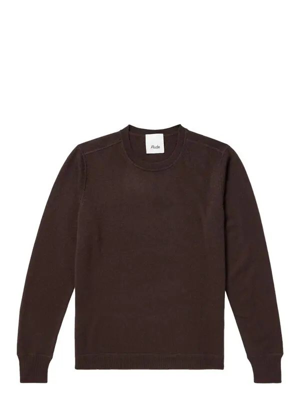 ALLUDE Cashmere Sweater - Brown