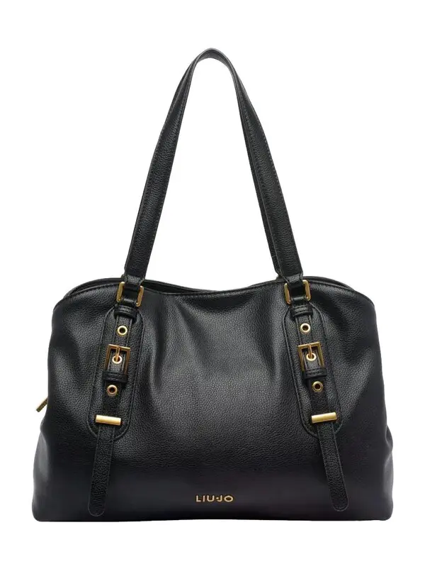 Liu Jo Buckle Detail Shoulder Bag - Black