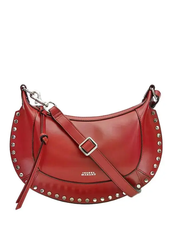 Isabel Marant Oskan Moon Crescent Shoulder Bag - Red