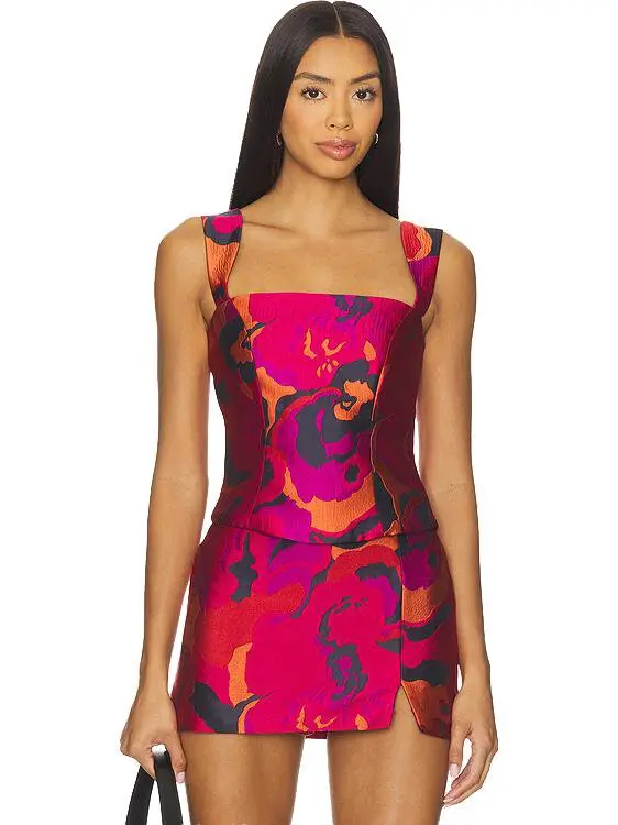 Amanda Uprichard Ceronne Top - Pink