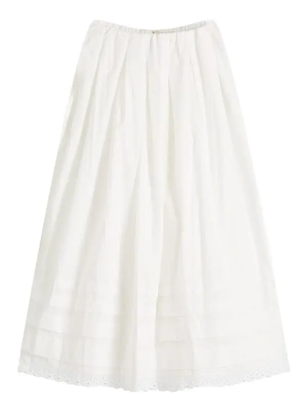 Faithfull The Brand Ruth Midi Skirt - White
