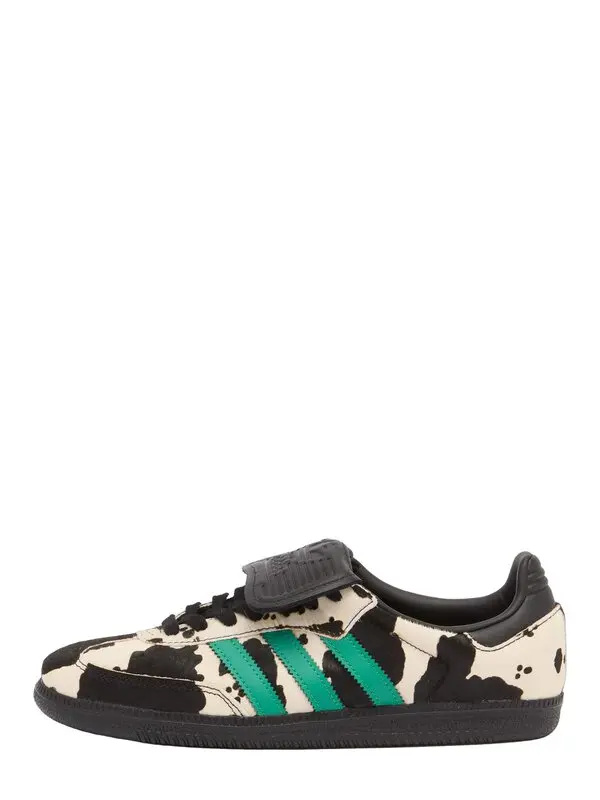 Adidas Samba Lt Cow Print Sneakers - Core Black/lucid Blue/gold