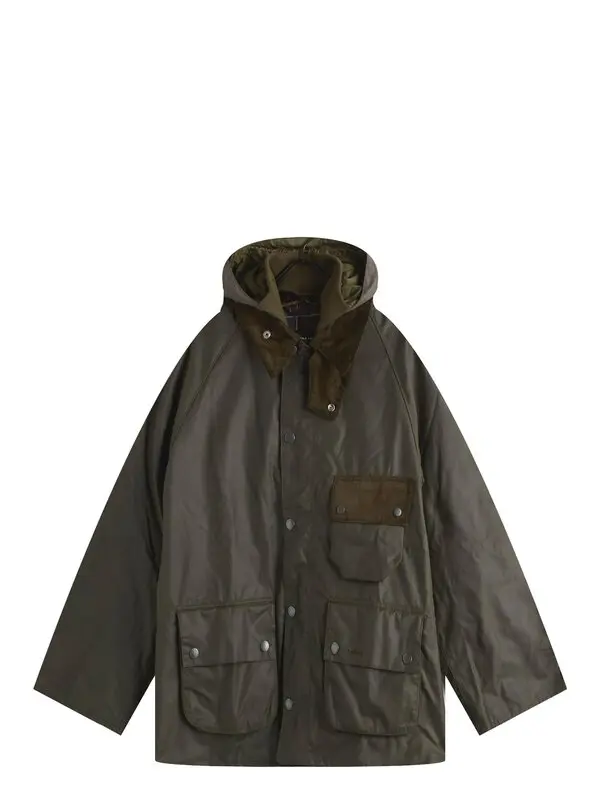 Barbour Heritage + Modified Solway Wax Jacket - Olive