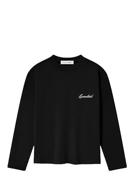 Fear Of God Essentials Classic Long Sleeve T-shirt - Jet Black