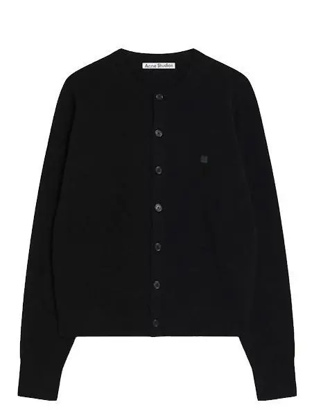 Acne Studios Fitted Yak Wool Cardigan - Black