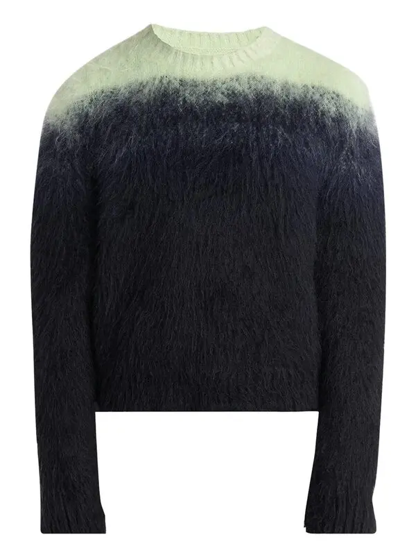 JIL SANDER Brushed Mohair Degrade Crewneck Sweater - After Eigh
