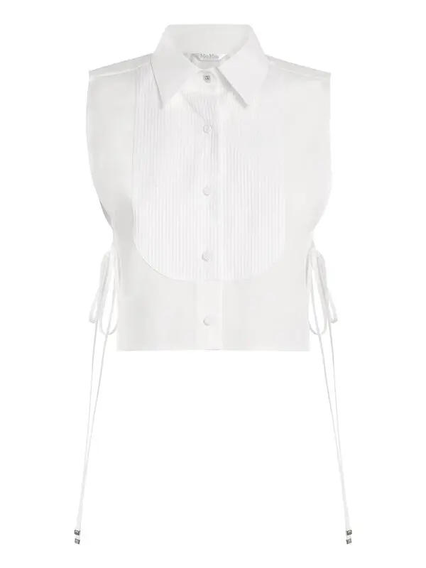 Max Mara Cotton Poplin Front - White