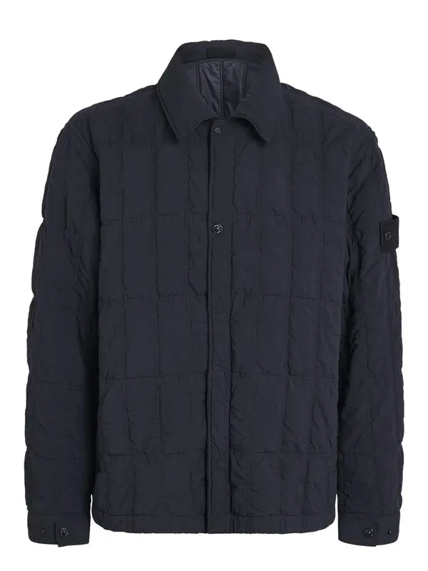 Stone Island Ghost Piece Econyl Padded Jacket - Navy
