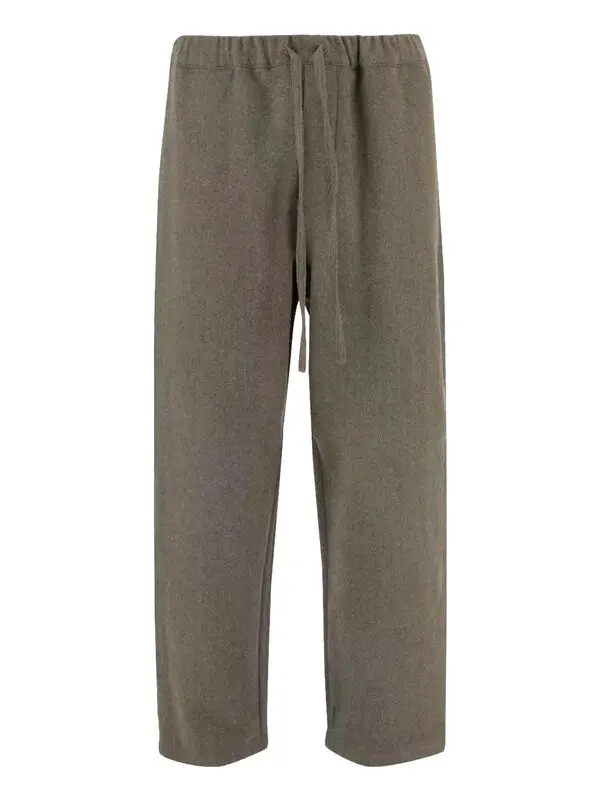 DARKPARK Drawstring Wool Trousers - Green