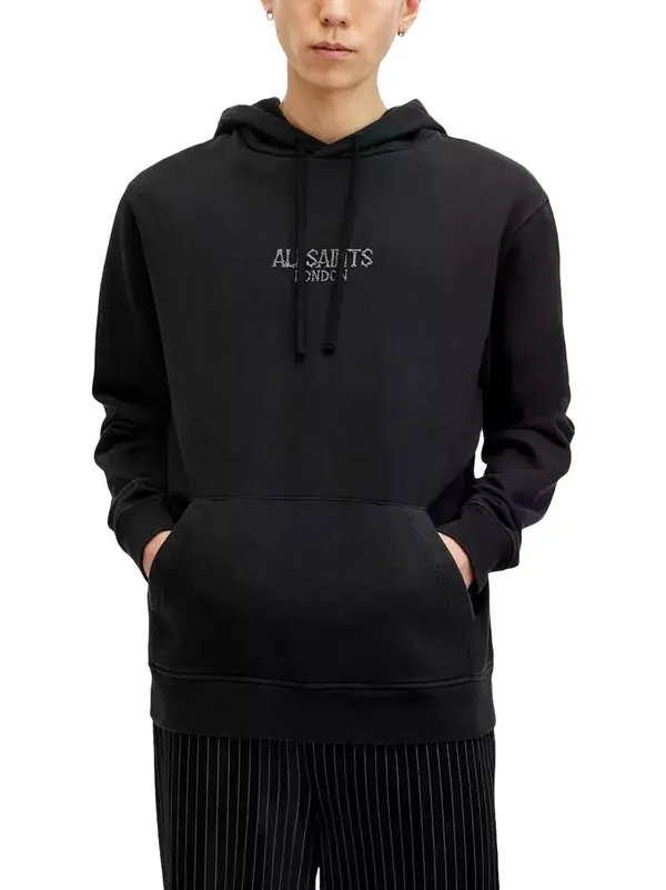 ALLSAINTS Logo-embroidered Hoodie - Neutrals