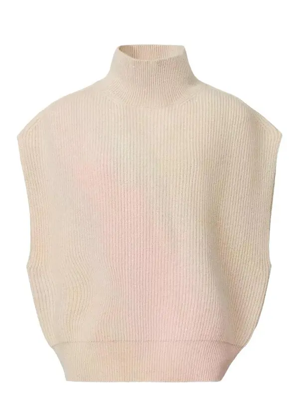 Fabiana Filippi Ribbed Knit Vest - Neutrals