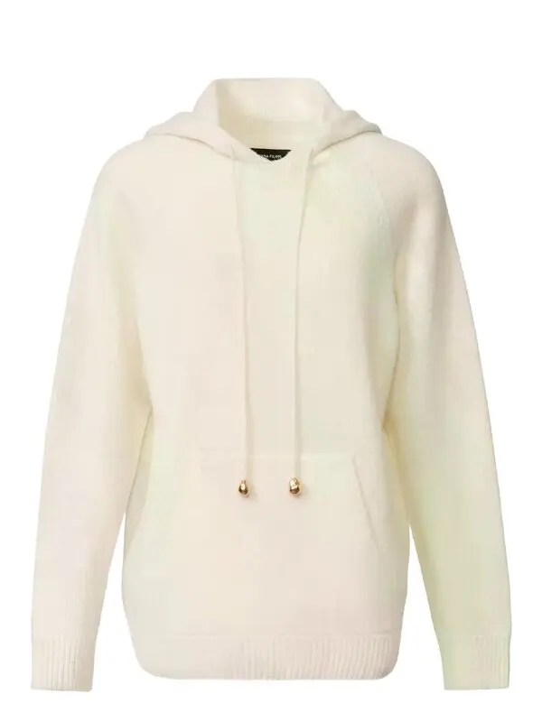 Fabiana Filippi Hooded Ribbed Sweater - White