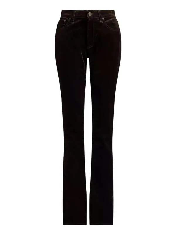 Ralph Lauren Velvet Five-pocket Trousers - Brown