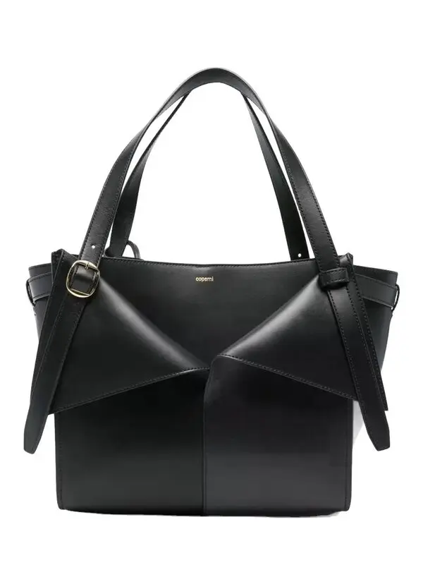 Coperni Medium Belt Cabas Folded Tote - Black