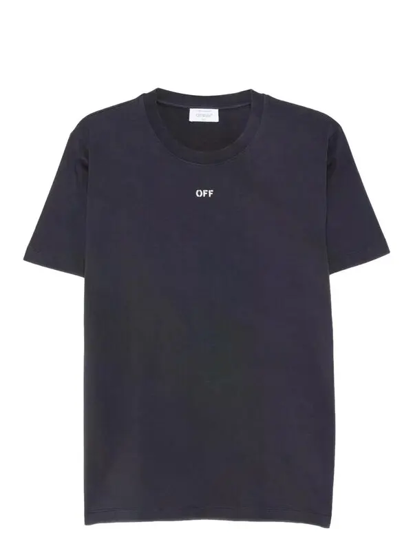 Off-White Short-sleeve Crew-neck T-shirt - Blue