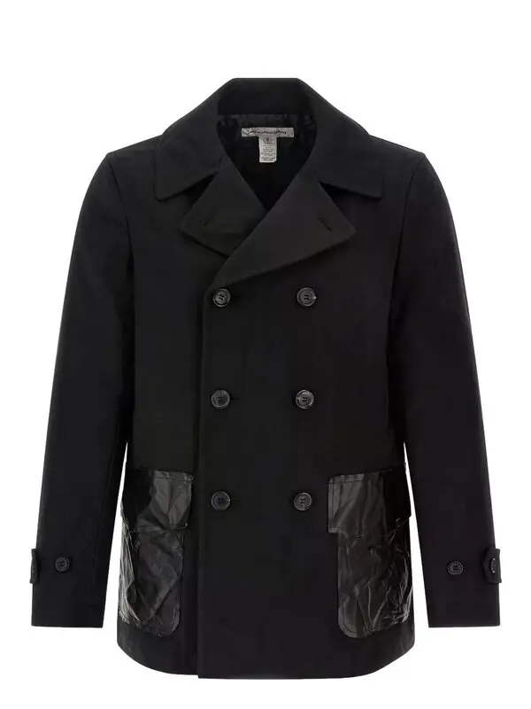 Comme Des Garçons Double-breasted Coat - Black