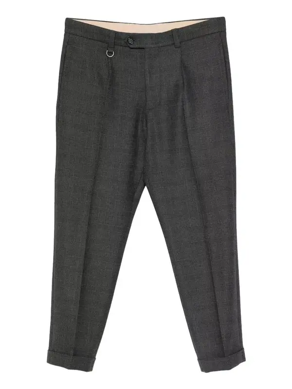PAOLO PECORA Pleat-detail Trousers - Grey
