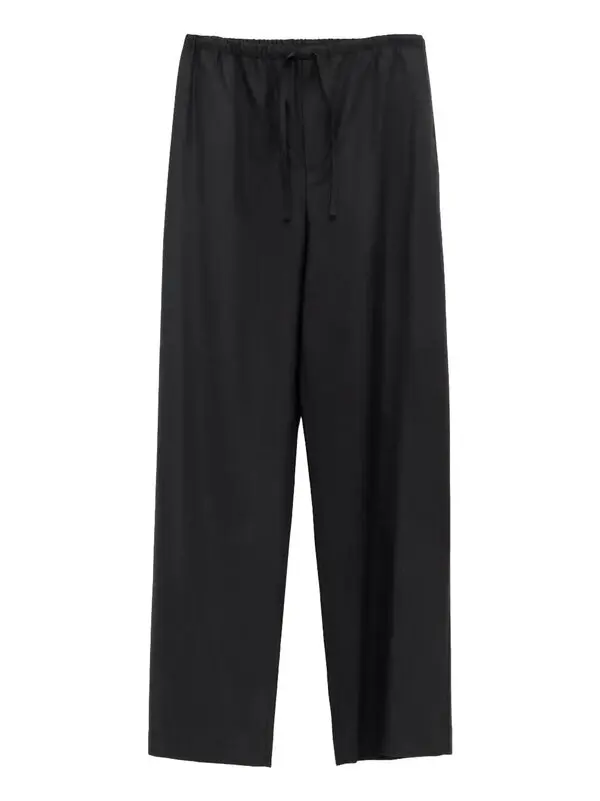 THE ROW Drawstring-waist Trousers - Black