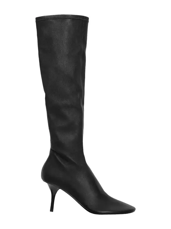 Acne Studios Slouchy Leather Stiletto Boots - Black