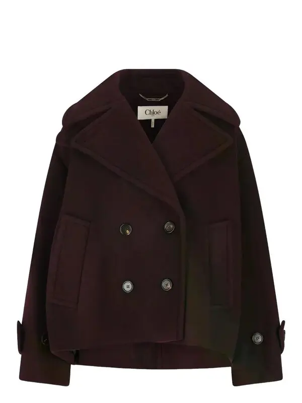 Chloé Long-sleeve Double-breasted Jacket - Purple