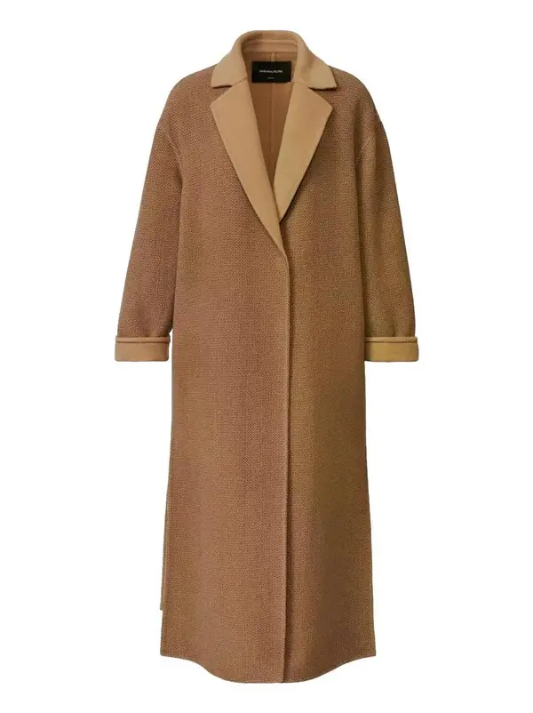Fabiana Filippi Herringbone-pattern Coat - Brown
