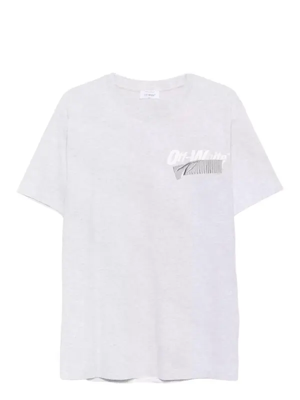 Off-White Tape-detail T-shirt - Grey