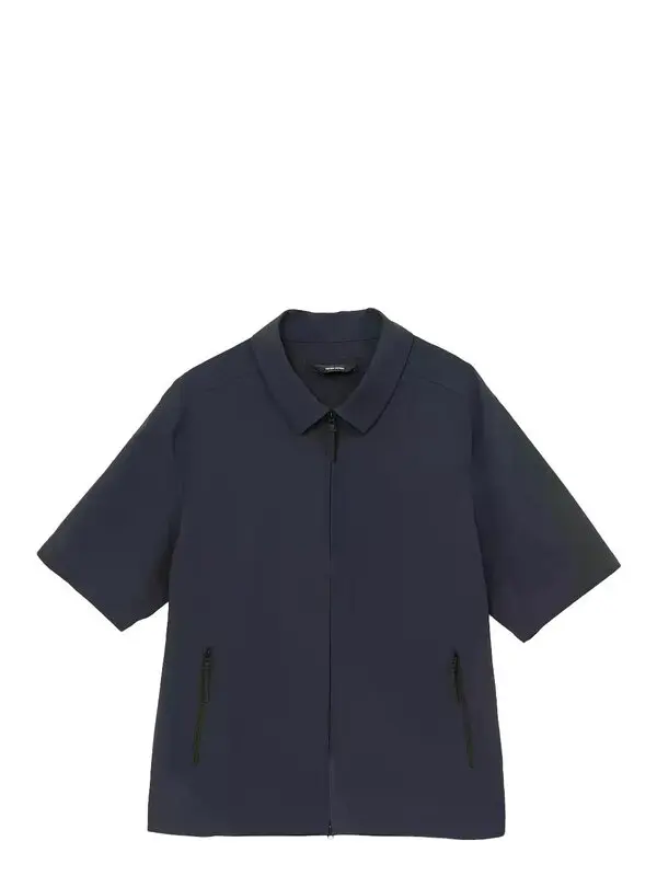 HIKING PATROL Zip-front Short-sleeve Shirt - Blue