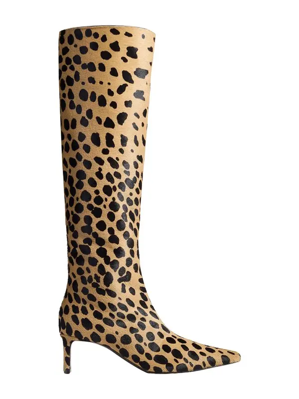 Khaite Ona Knee-high Boots - Camel / Black
