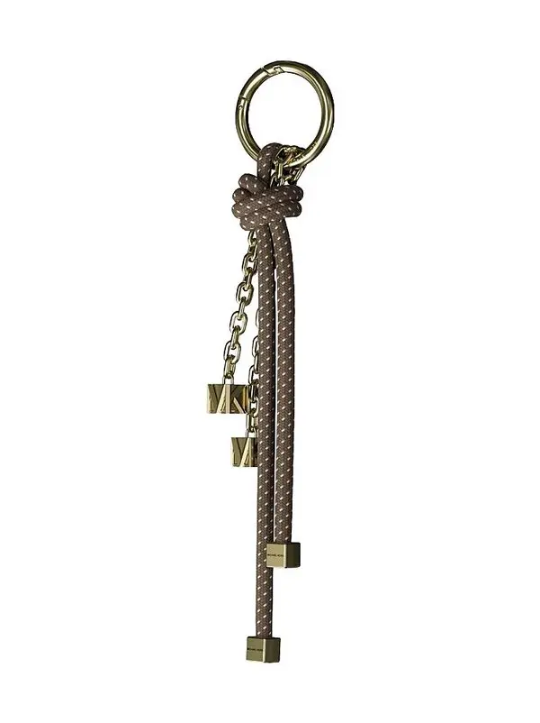Michael Kors Speckled Cord Bag Charm - Husk