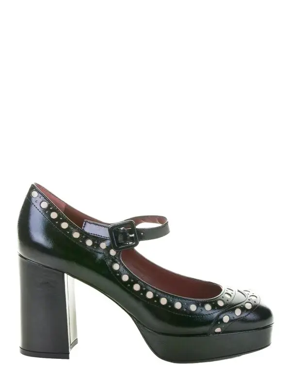 Roberto Festa 80mm Leather Platform Pumps - Black