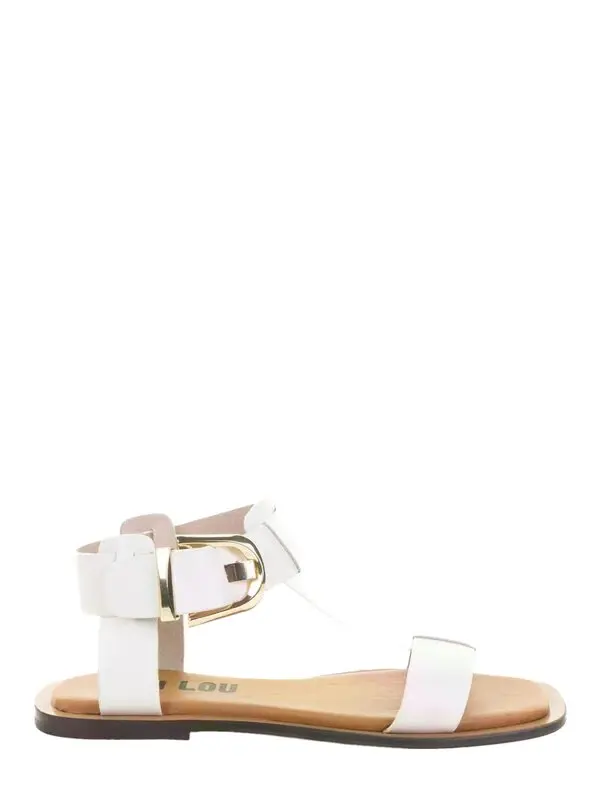 BIBI LOU Buckle-fastening Leather Sandals - White