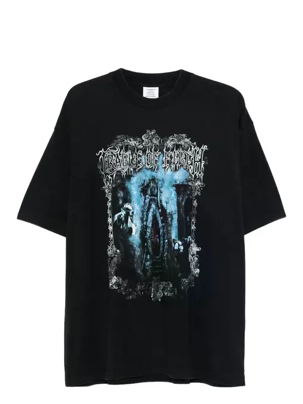 Vetements Graphic-print T-shirt - Black
