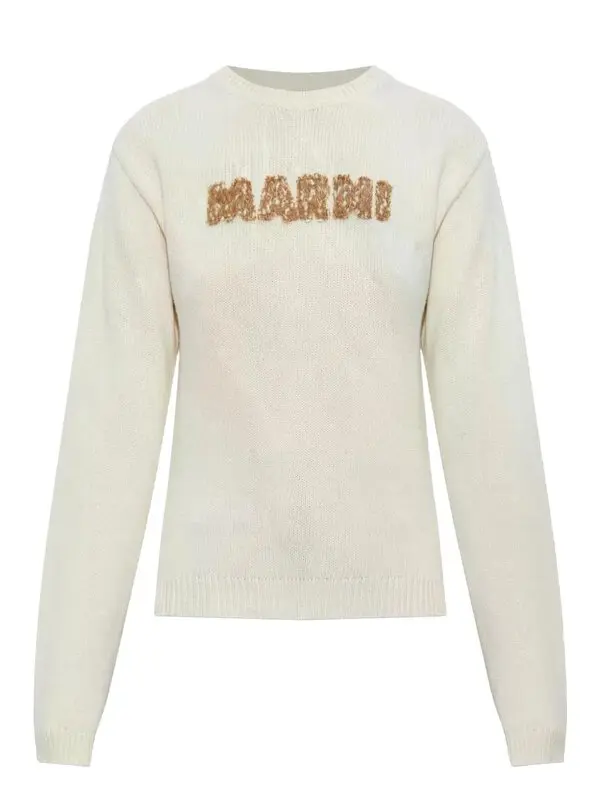 Marni Embroidered Jumper - Neutrals