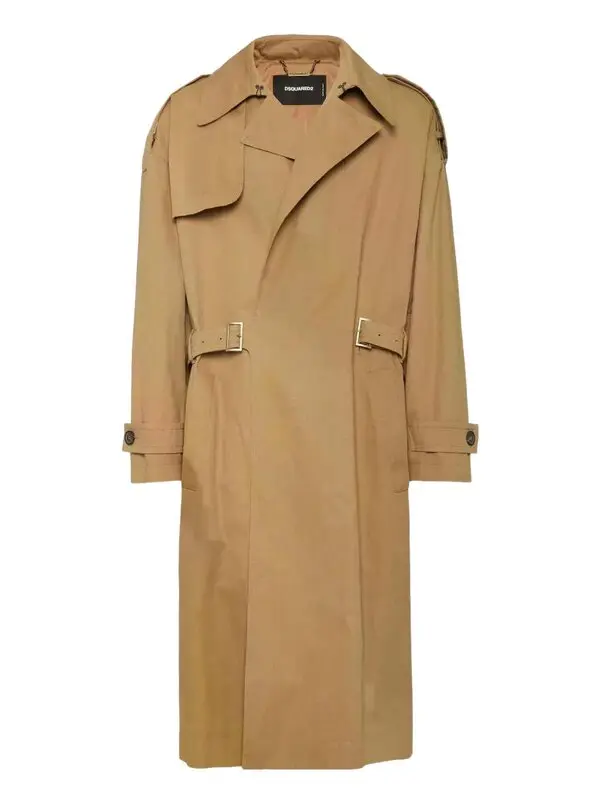 Dsquared2 Belted Trench Coat - Brown