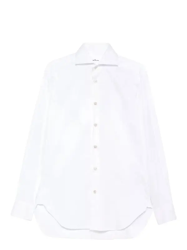 Kiton Long-sleeve Cotton Shirt - White