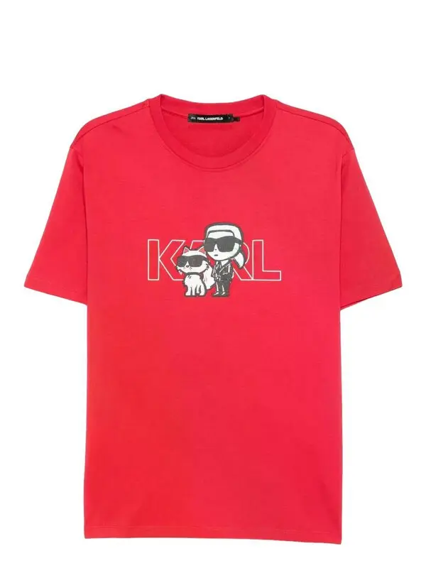 Karl Lagerfeld Logo-print T-shirt - Red