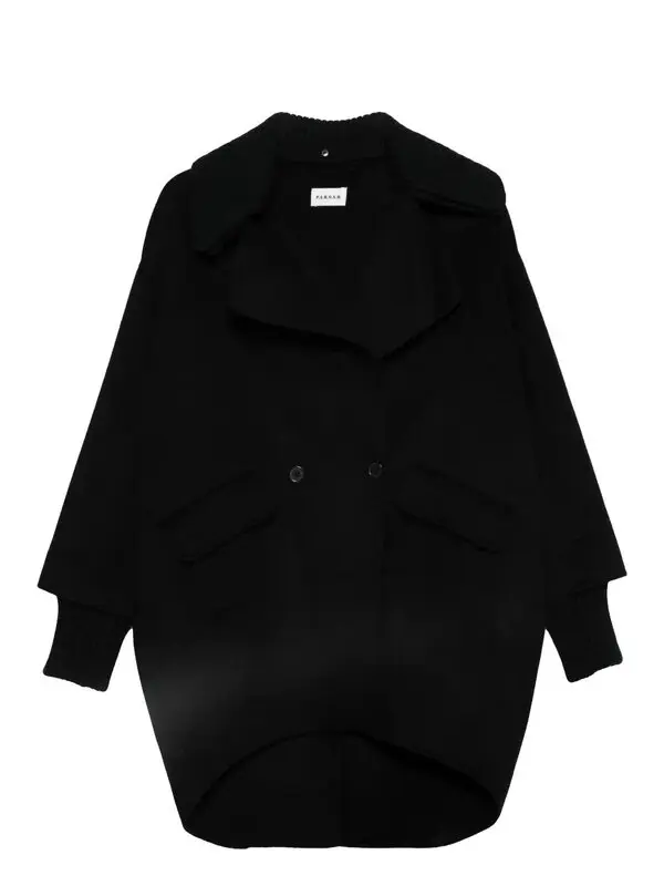 P.a.r.o.s.h Double-breasted Coat - Black