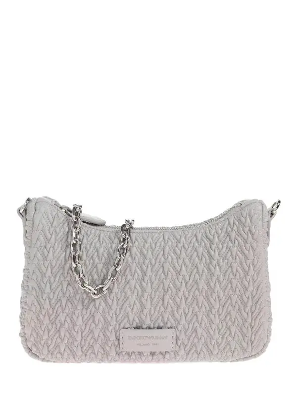 Emporio Armani Quilted Shoulder Bag - Grey