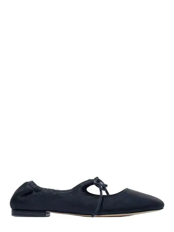 Bernardo Elasticated Ballet Flats - Black