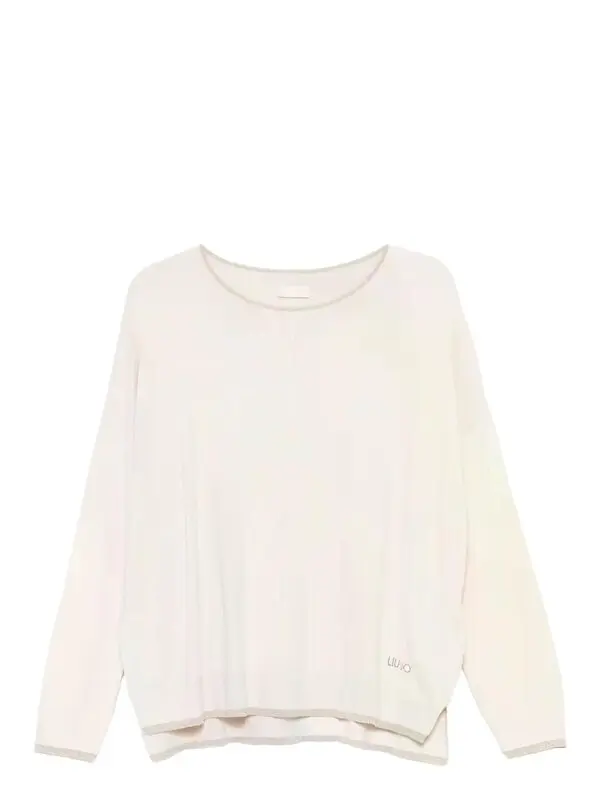 Liu Jo Metallic-trim Sweater - Neutrals