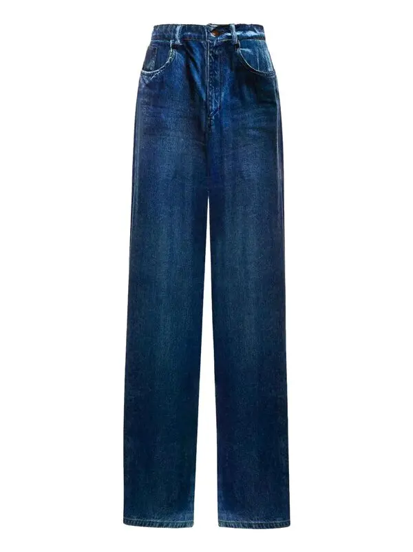 PIERRE-LOUIS MASCIA Patch-pocket Jeans - Blue
