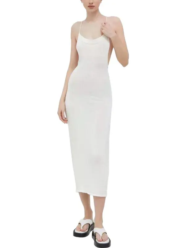 ALOHAS Open-back Midi Dress - White