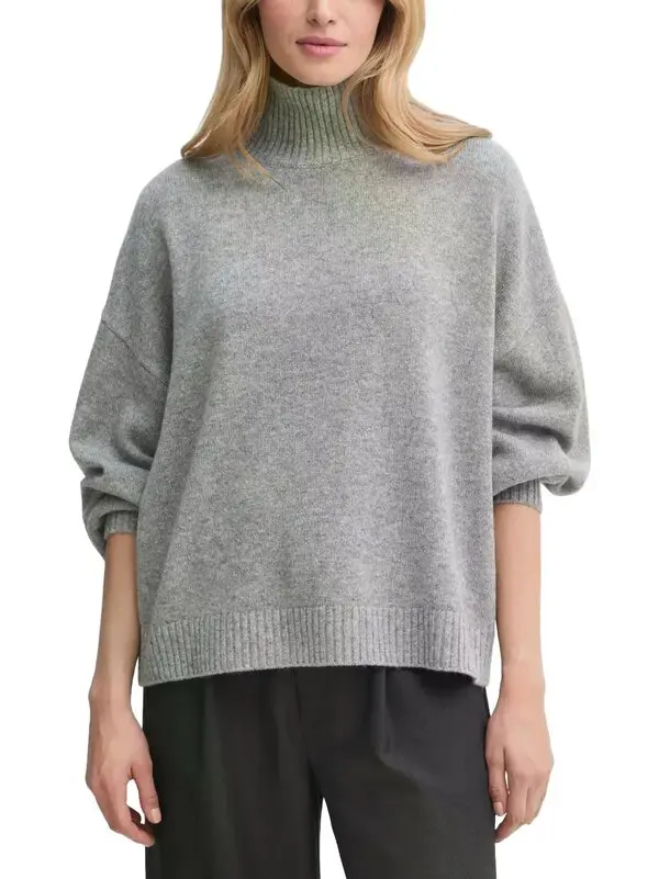 GESTUZ Casia High-neck Sweater - Grey