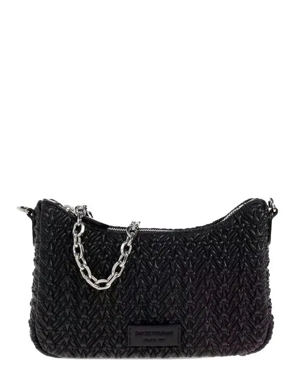 Emporio Armani Quilted Shoulder Bag - Black