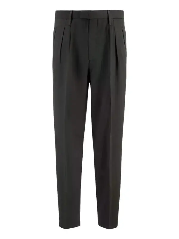 Boglioli Pleated Wool Trousers - Grey