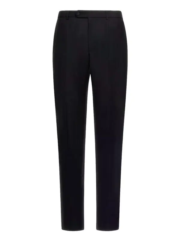 Roberto Cavalli Pleated-front Trousers - Black
