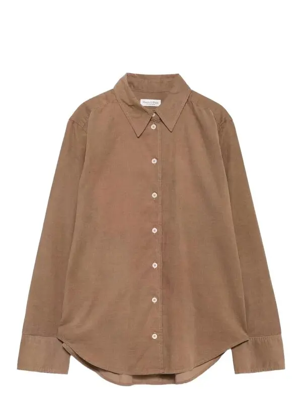 Marc O'polo Corduroy Long-sleeved Shirt - Brown