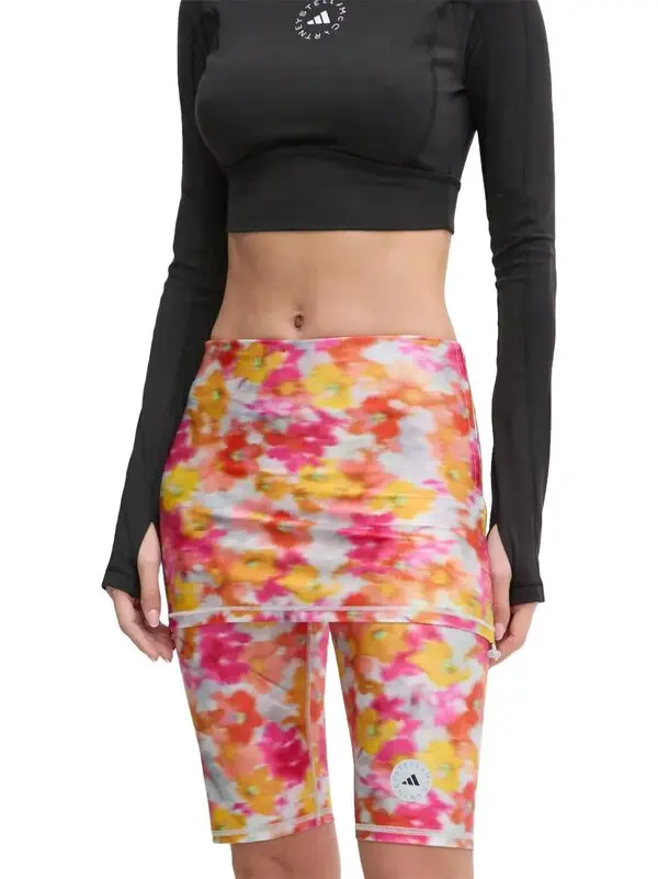 Adidas By Stella McCartney Floral-print Shorts - Pink