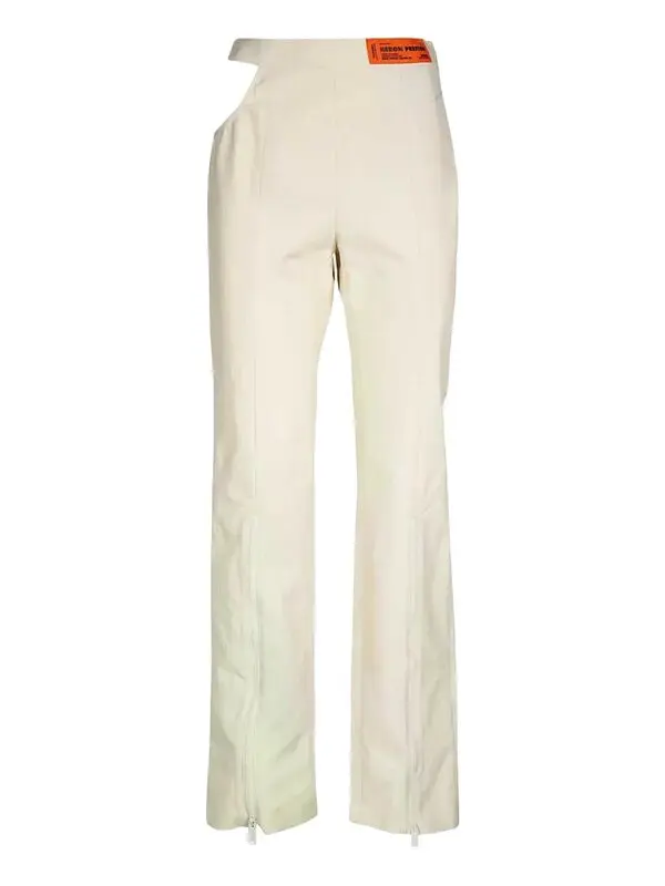 Heron Preston Cut-out Cotton Trousers - Neutrals